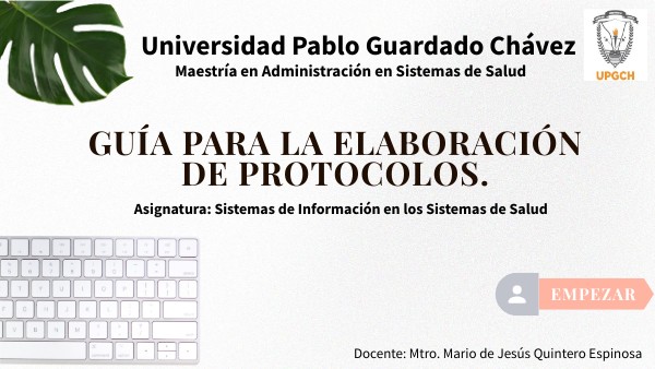 Presentación: Guía para la elaboración de protocolos | Genially