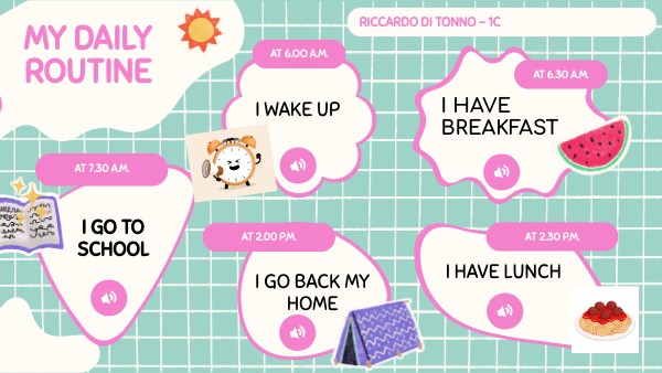 My daily routine | Genially