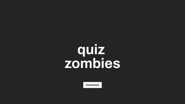 Quiz zombies | Genially