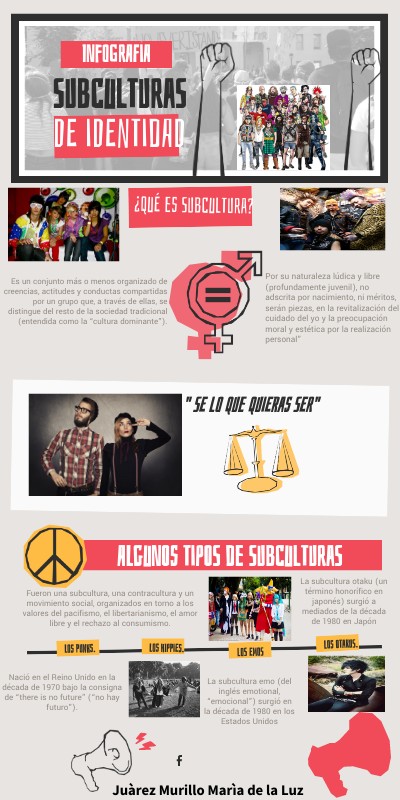 Infografía SUBCULTURAS DE IDENTIDAD | Genially
