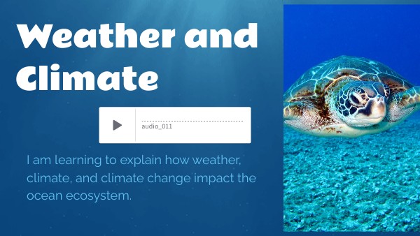 Oceans Lesson: Weather and Climate | Genially