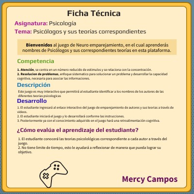 FICHA TECNICA | Genially