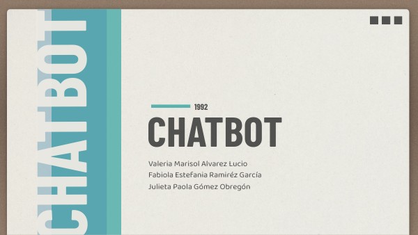 CHATBOT presentación tecno