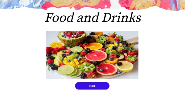 Food and drinks | Genially