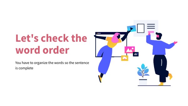 Put the words in order | Genially