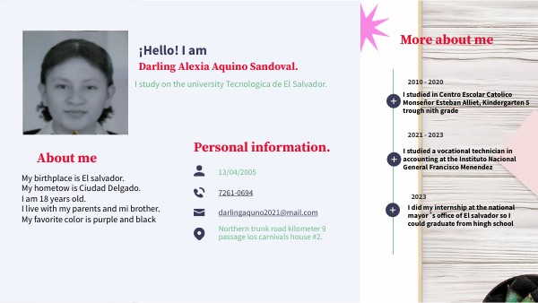 personal information | Genially