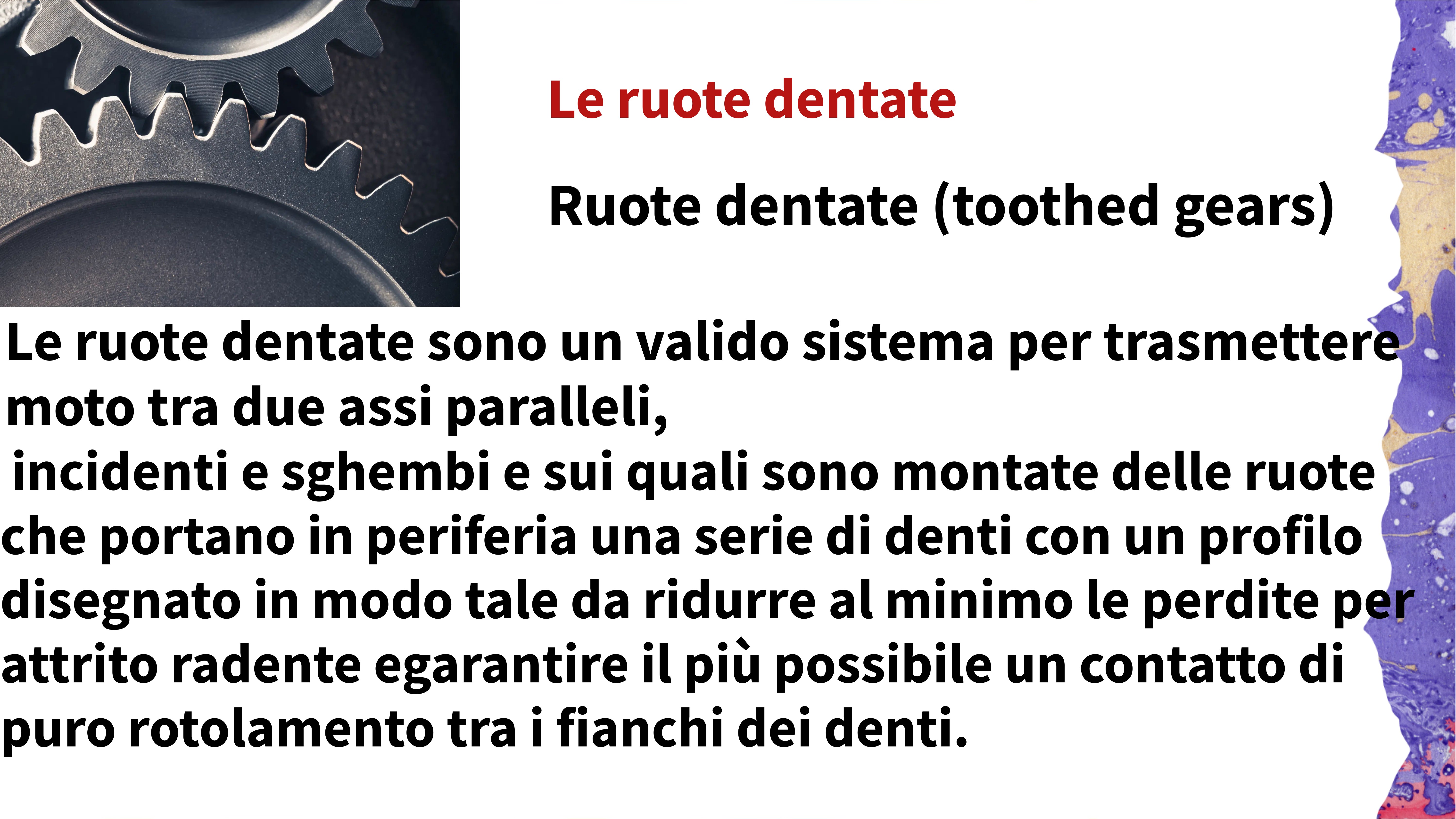 Ruote dentate coniche | Genially