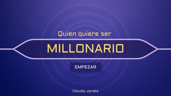 Quien quiere ser MILLONARIO | Genially