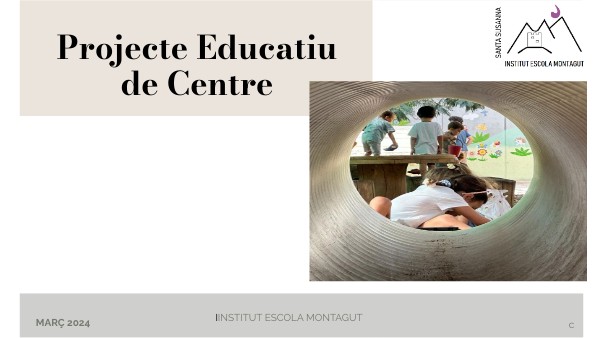 INFANTIL PRIMÀRIA - Projecte Educatiu de Centre
