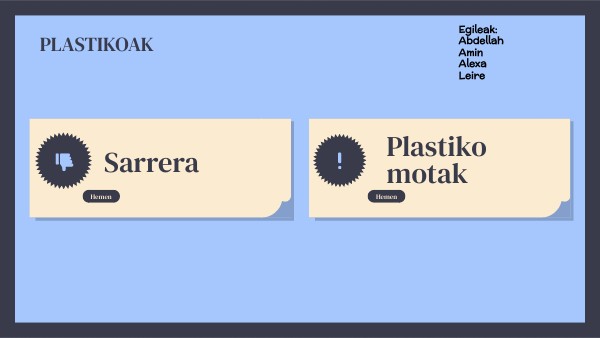 Plastikoak