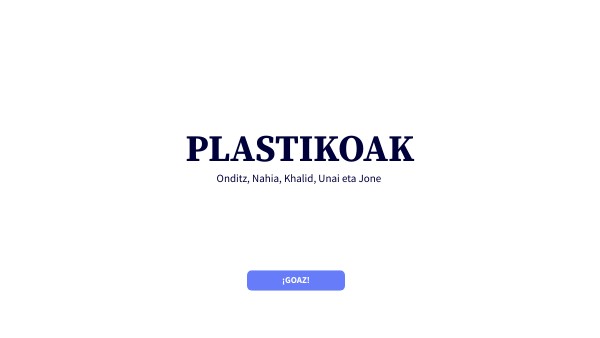 Plastikoak