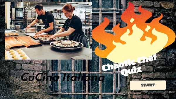 CHAOTIC CHEF QUIZ | Genially