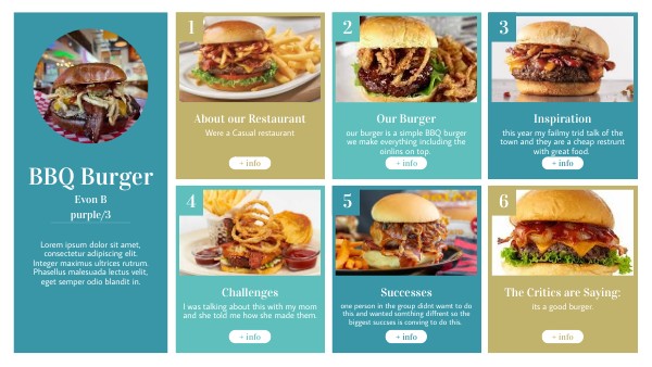 Burger Comp Template (Culinary 1) | Genially