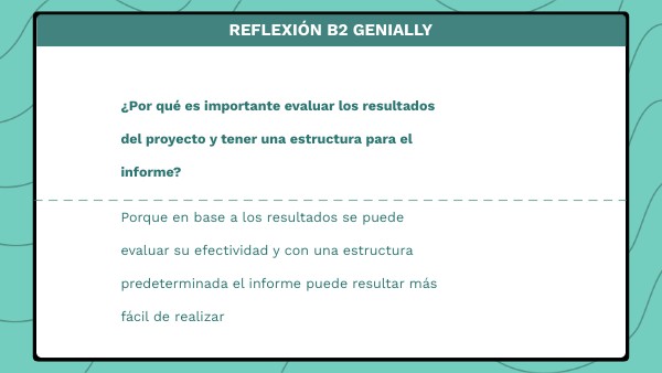 Reflexión B2 Genially | Genially