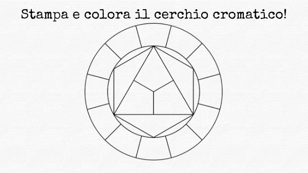STAMPA E COLORA IL CERCHIO CROMATICO.
