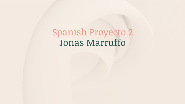 spanish proyecto 2