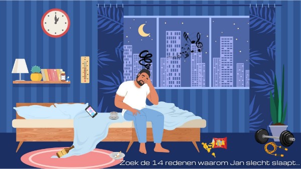 Jan slaapt slecht | Genially