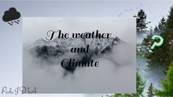 the weather and climate | Genially