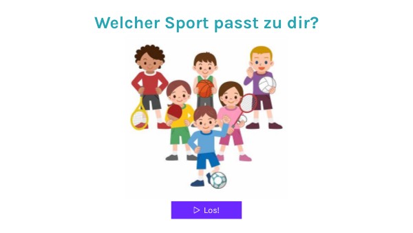 9. Welcher Sport passt zu dir?