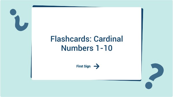 Learn 2.8 Cardinal Numbers | Genially