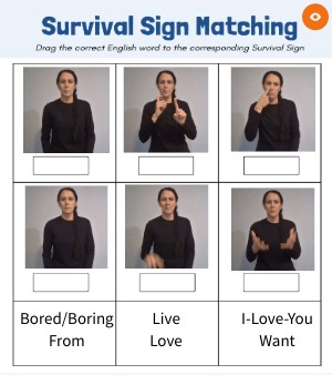 Matching Survival Signs Continued