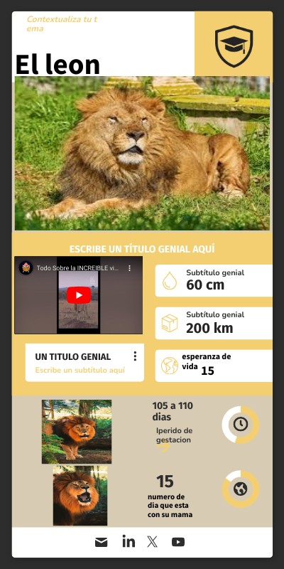 Infografía del León | Genially