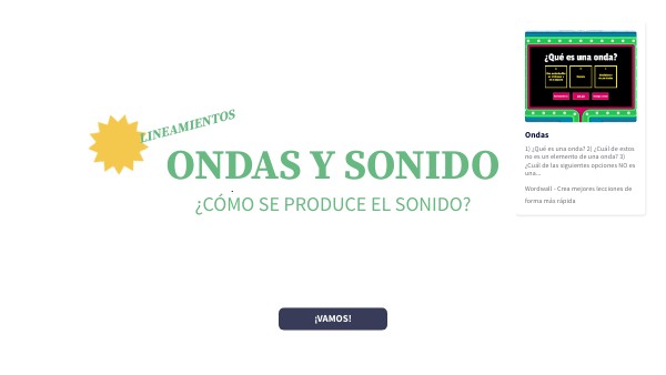 ONDAS Y SONIDO | Genially