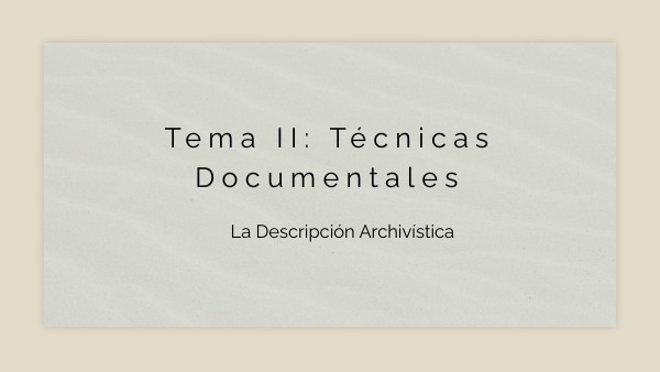 Técnicas Documentales | Genially