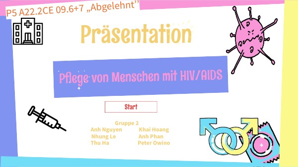 Pflege von Menschen mit HIV/AIDS | Genially