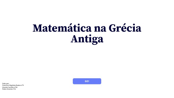 Matemática na Grécia Antiga