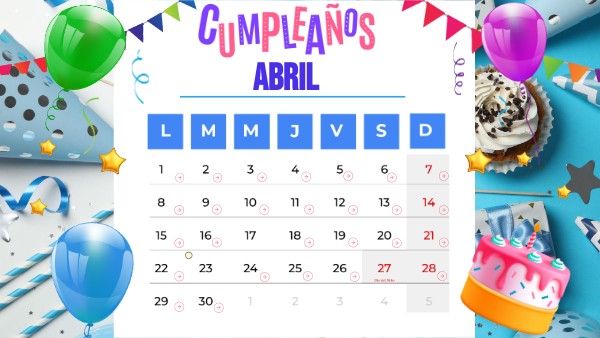 TARJETA ABRIL | Genially