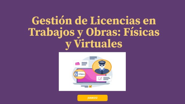 Gestión De Licencias | Genially