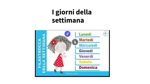 I giorni della settimana | Genially