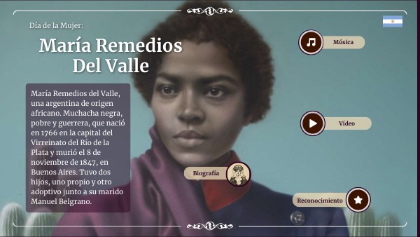 Día de la Mujer 8 de marzo: María Remedios Del Valle | Genially
