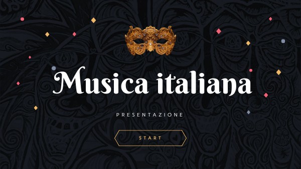 Présentation Musique italienne | Genially