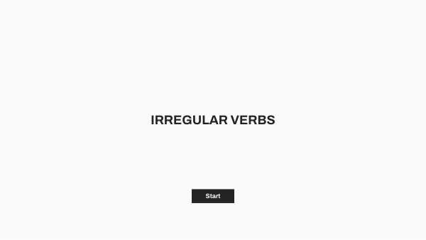 IRREGULAR VERB | Genially