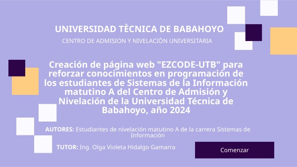 EZCODE-UTB | Genially