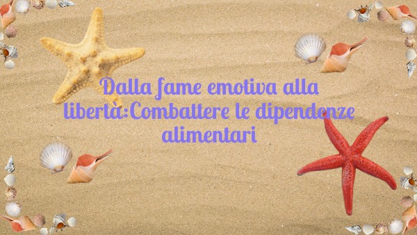 Serra Emma 1cl le dipendenze alimentari