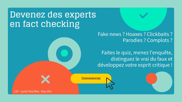 Séance Fact checking | Genially