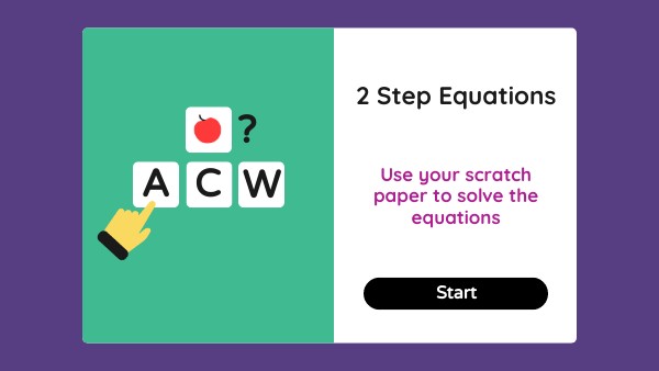 2 step equation practice