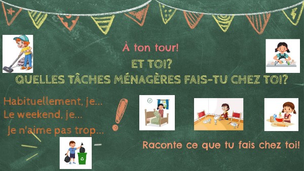 Les tâches ménagères- expression écrite