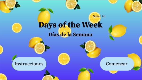 Days of the Week | Genially