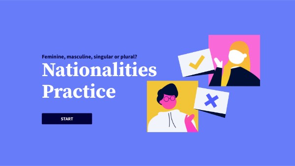 Nationalities practice | Genially
