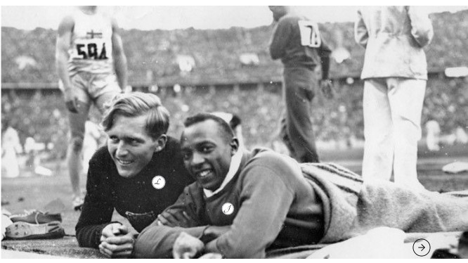 Lutz Long e Jessie Owens