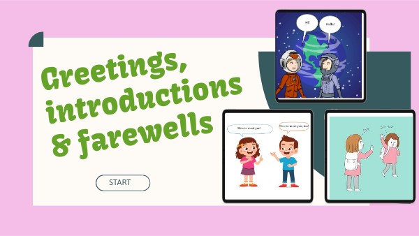 Greetings, introductions & farewells | Genially