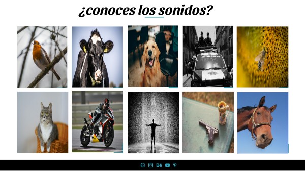 ¿Conoces los sonidos? | Genially