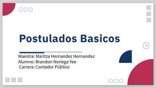 Postulados básicos en contabilidad según la NIF | Genially
