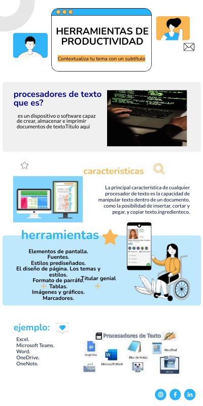 Infografia herramienta de productividad | Genially
