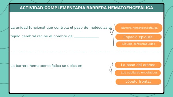 Actividad complementaria 3 Inflamación y alteraciones en la BHE | Genially