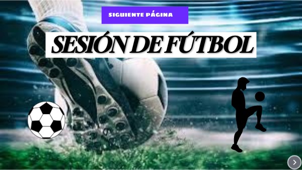 SESIÓN DE FÚTBOL GENIALLY
